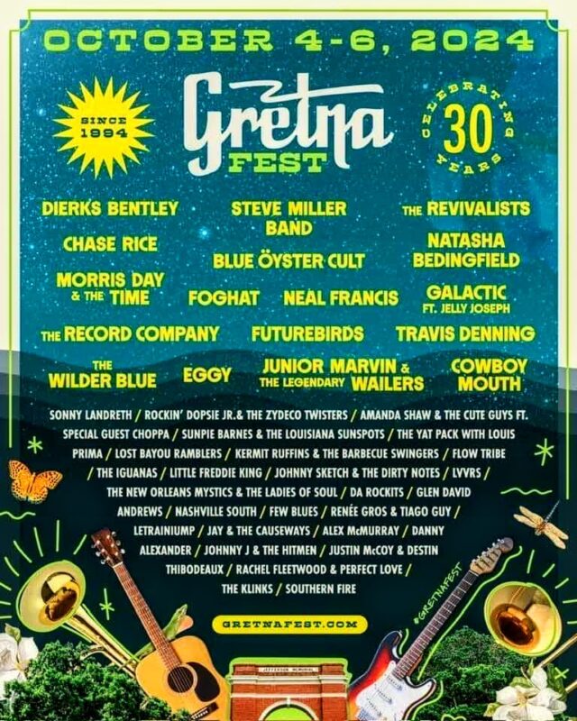 Gretna Fest 2024 – Oct 4, 5 & 6 – WTIX FM